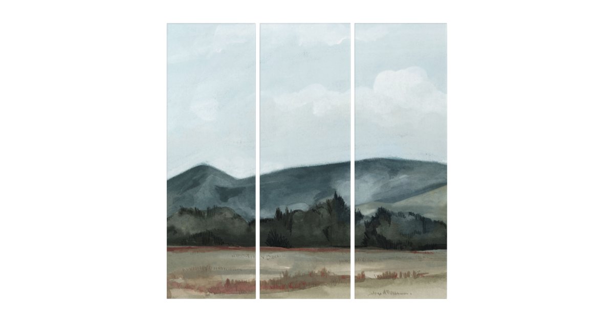 Farmhouse View Triptych | Zazzle
