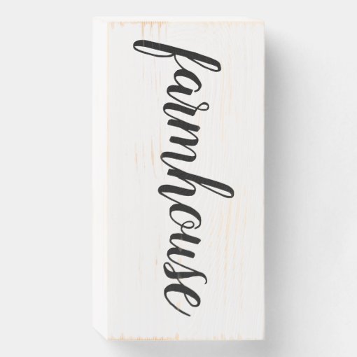 Farmhouse Wood Box Sign | Zazzle