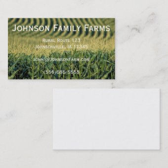 Farming Business Card | Zazzle