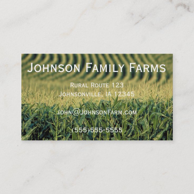 Farming Business Card | Zazzle