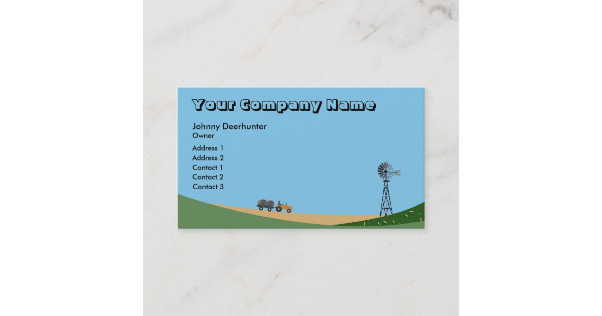 Farming Business Card | Zazzle