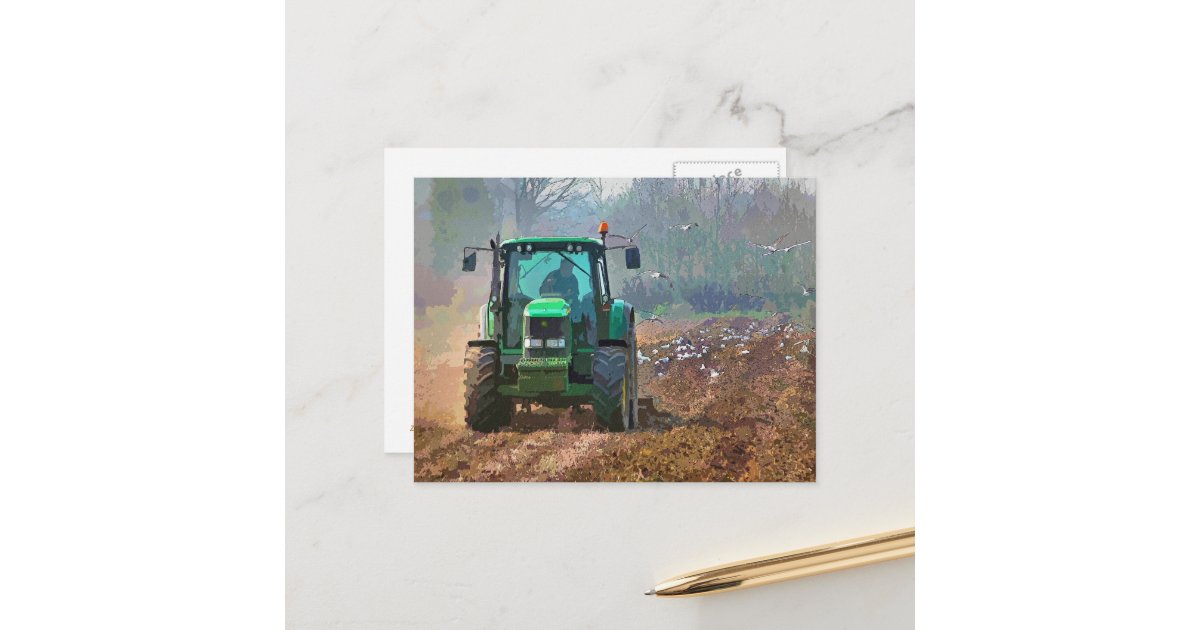 FARMING POSTCARD | Zazzle