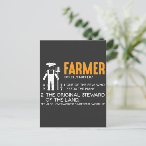 Farming Tractor Farmer Agriculture Appreciation Postcard | Zazzle