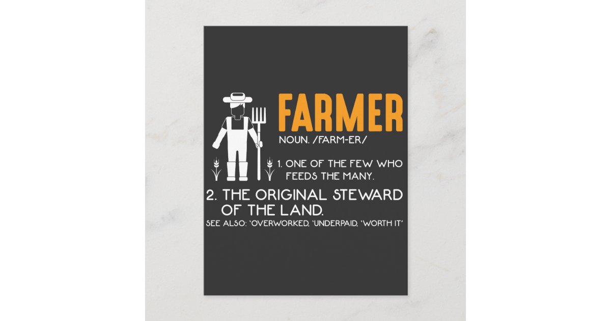 Farming Tractor Farmer Agriculture Appreciation Postcard | Zazzle
