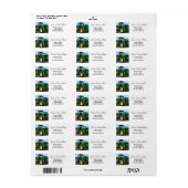 Farming Tractor Return Address Label | Zazzle
