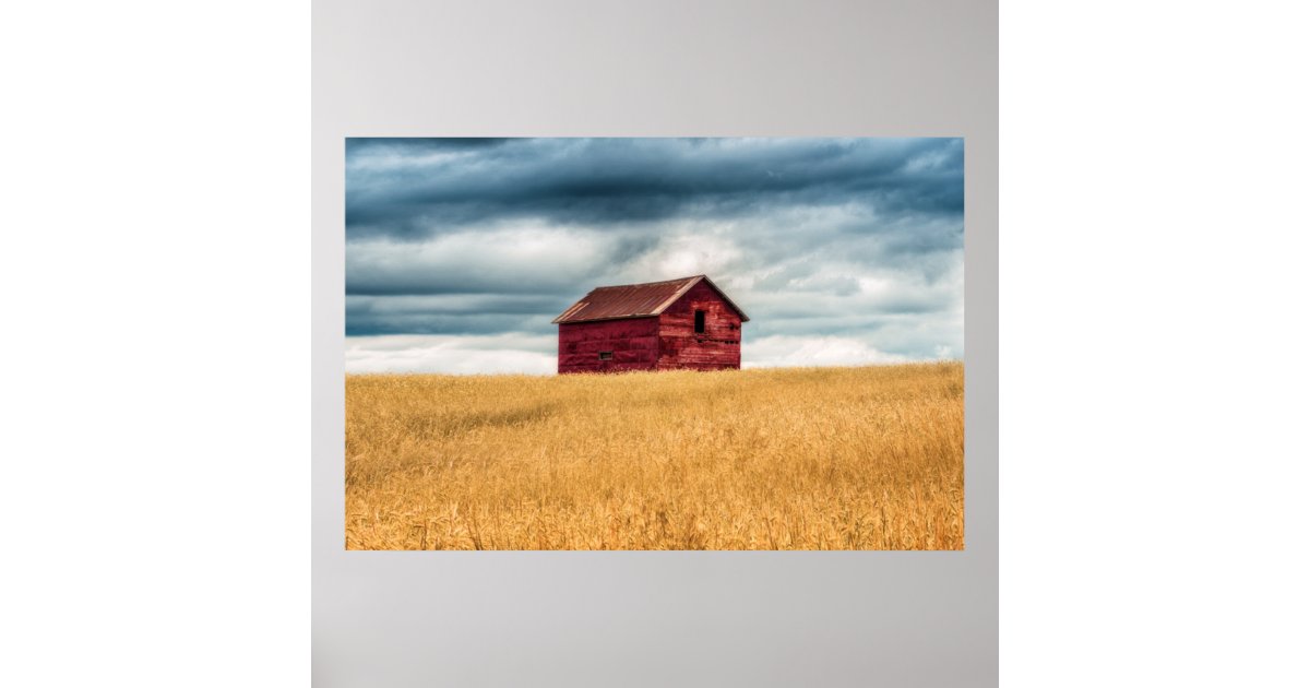 Farms | Old Red Barn Poster | Zazzle