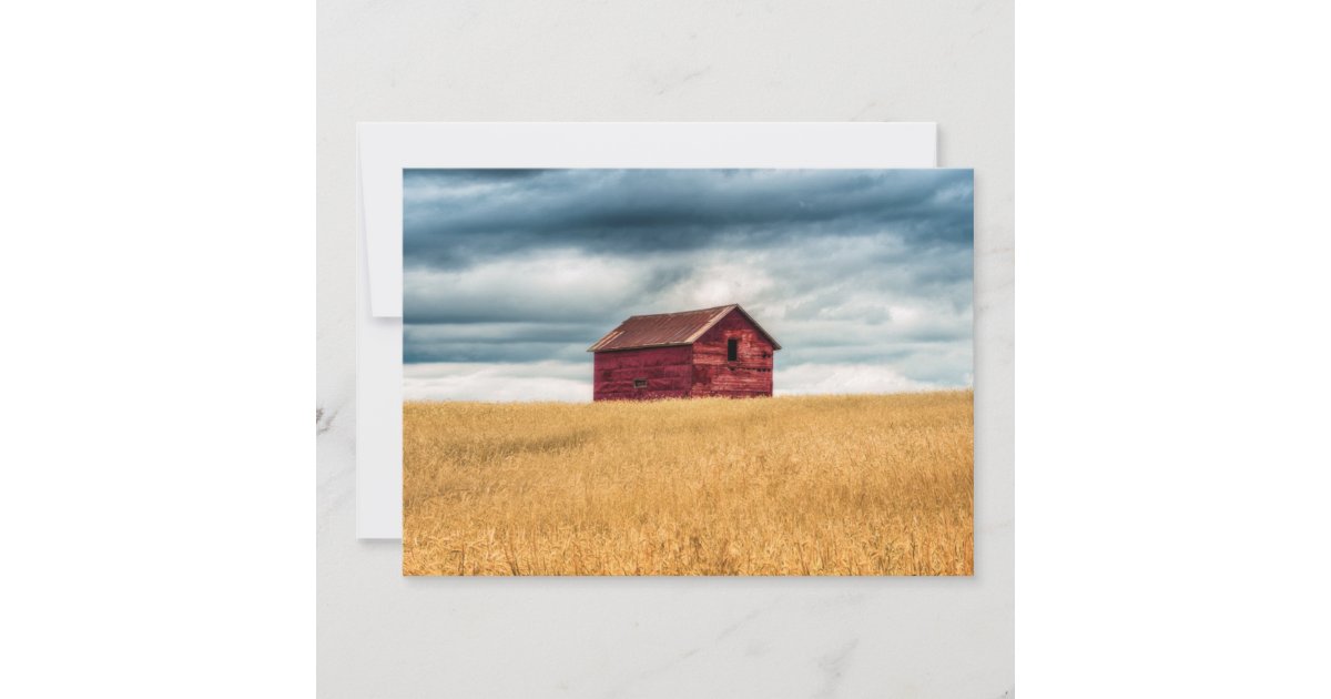 Farms | Old Red Barn Thank You Card | Zazzle