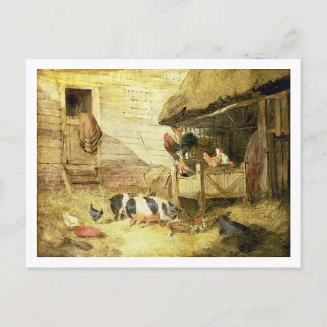 Farmyard Scene Postcard | Zazzle