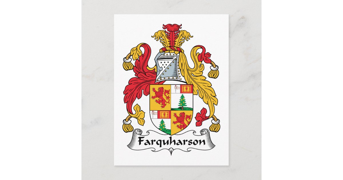Farquharson Family Crest Postcard | Zazzle