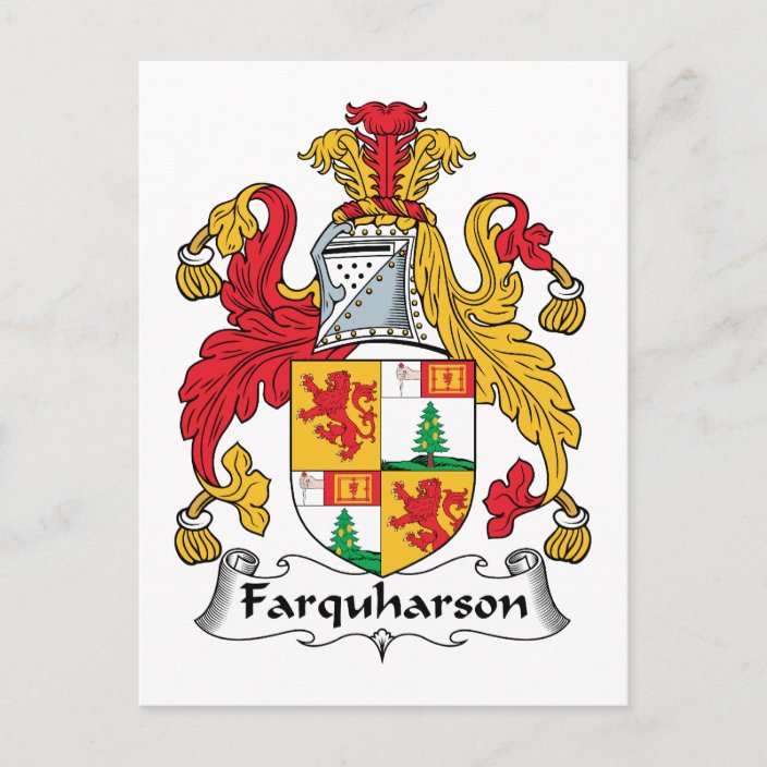 Farquharson Family Crest Postcard | Zazzle.com