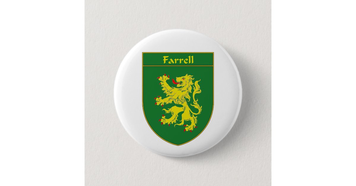 Farrell Coat of Arms/Family Crest Pinback Button | Zazzle