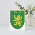 Farrell Coat of Arms/Family Crest Postcard | Zazzle