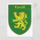 Farrell Coat of Arms/Family Crest Postcard | Zazzle