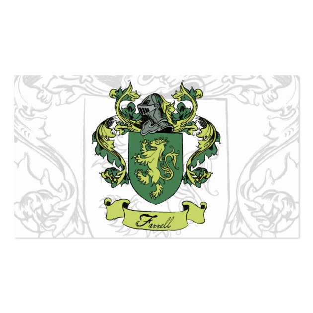 Farrell Family Crest Business Cards