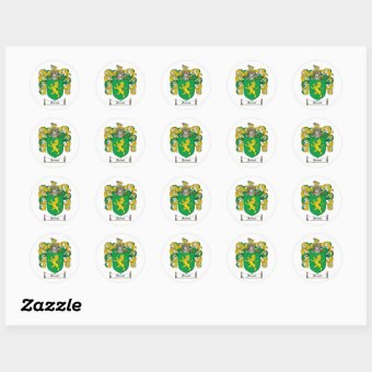 FARRELL FAMILY CREST - FARRELL COAT OF ARMS CLASSIC ROUND STICKER | Zazzle