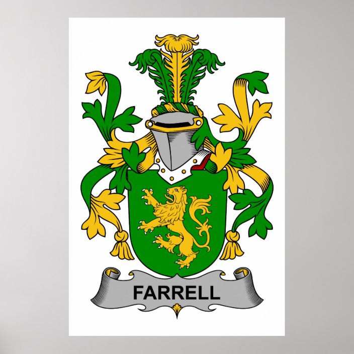 Farrell Family Crest Poster | Zazzle.com