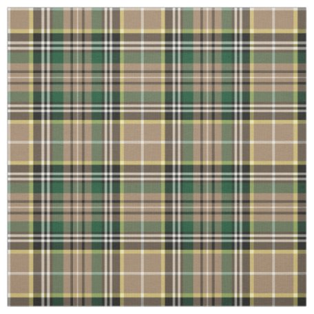 Moran Tartan Forest Green Irish Plaid Fabric | Zazzle
