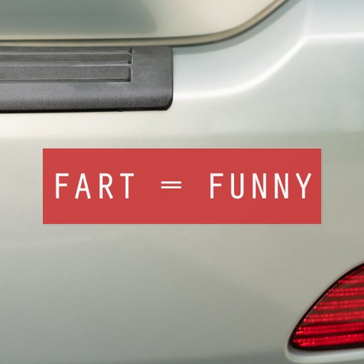 Fart = Funny Bumper Sticker | Zazzle