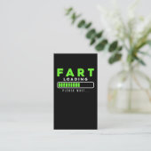 Fart Loading Funny Farting Business Card | Zazzle