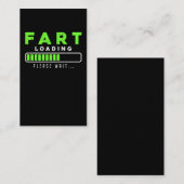Fart Loading Funny Farting Business Card | Zazzle