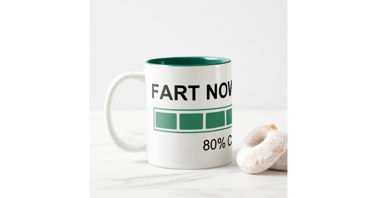 Fart Now Loading Two-Tone Coffee Mug | Zazzle