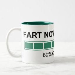 Fart Now Loading Two-Tone Coffee Mug | Zazzle
