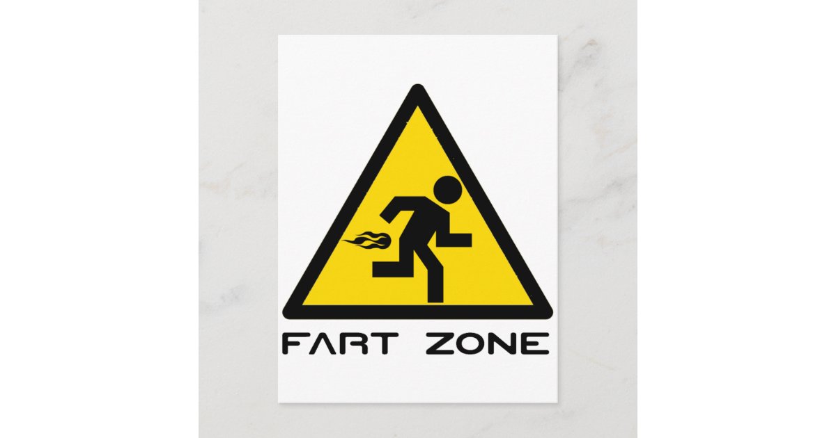 Fart Zone Postcard | Zazzle