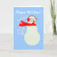 Farting Snowman Cartoon Holiday Card | Zazzle