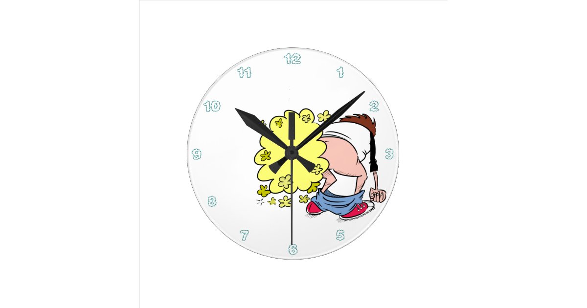 Farting Wall Clock | Zazzle.com