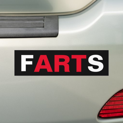 FARTS Bumper Sticker | Zazzle