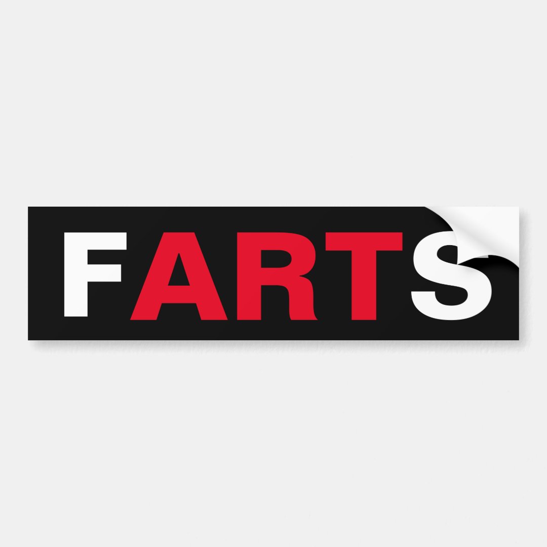FARTS Bumper Sticker | Zazzle