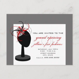 Fashion Boutique Invitations | Zazzle