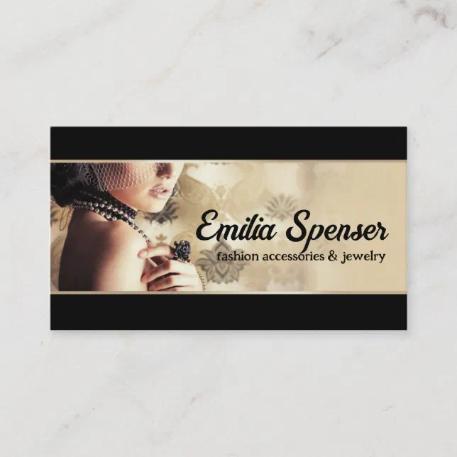 Fashion Accessories & Jewelry Business Card | Zazzle