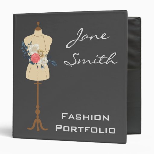 Fashion and design professional portfolio folder | Zazzle