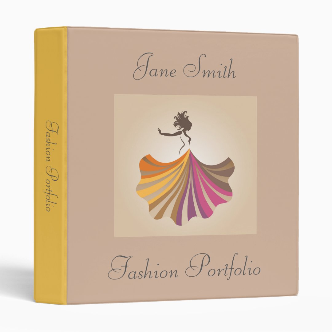 Fashion and design professional portfolio folder | Zazzle