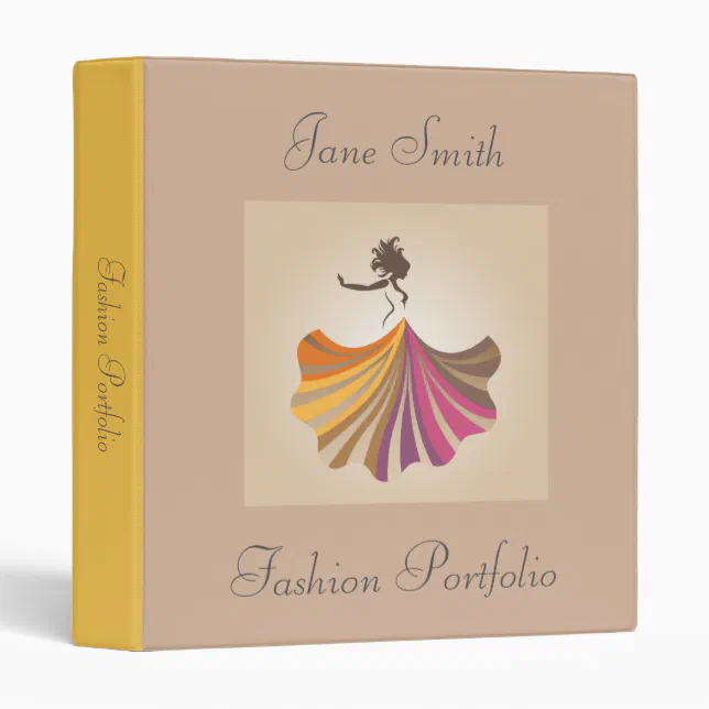 Fashion and design professional portfolio folder | Zazzle