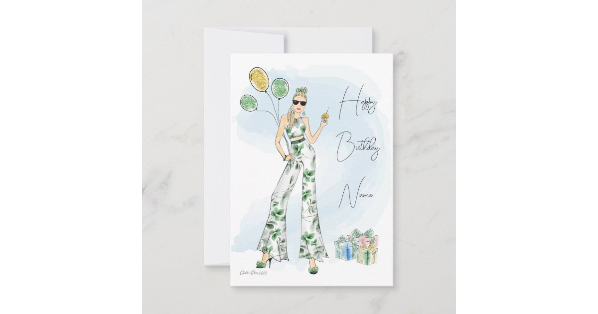 Fashion Birthday Card | Zazzle