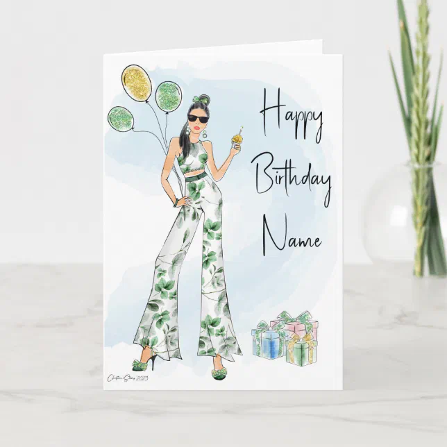 Fashion Birthday Card | Zazzle