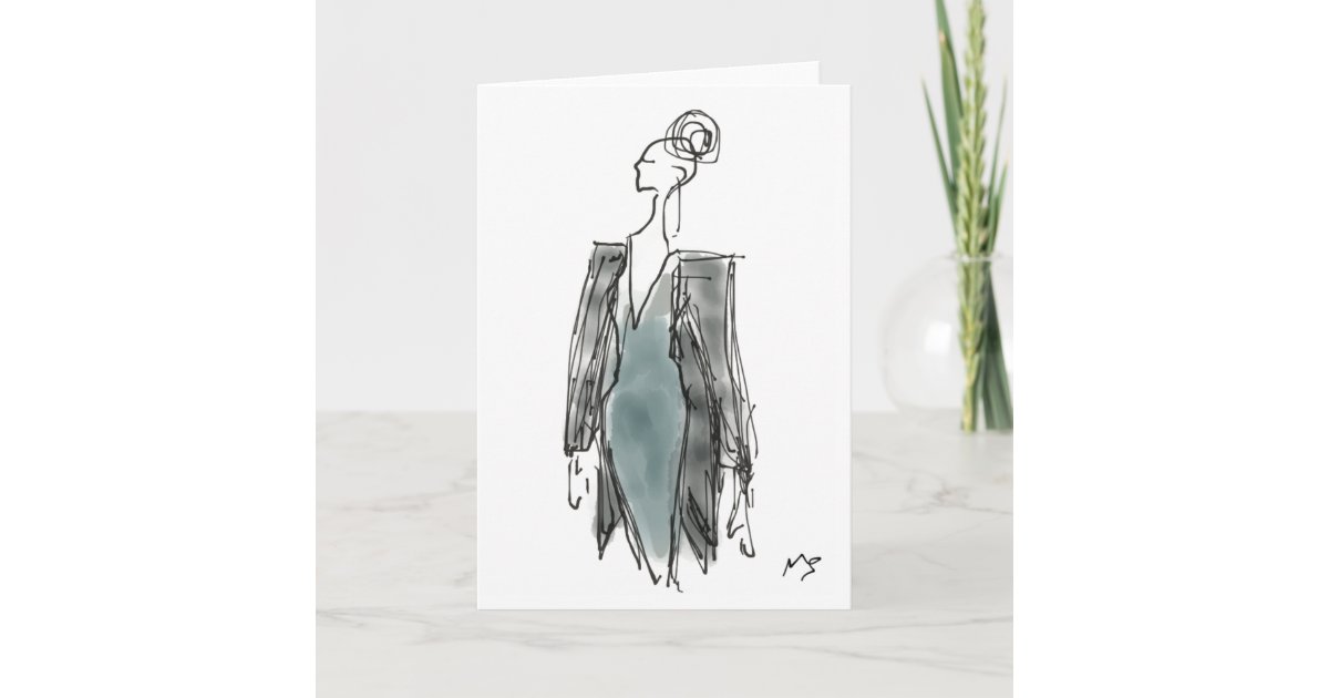 Fashion Blazer Card | Zazzle