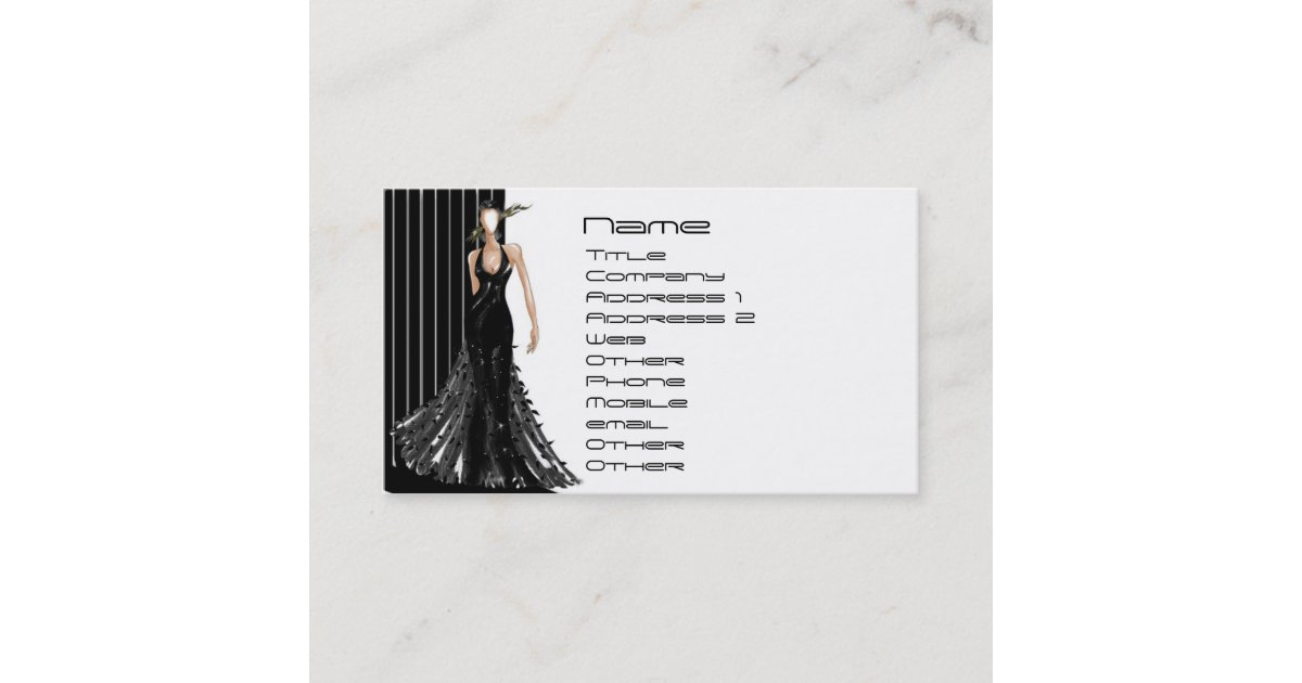 Fashion Business Card | Zazzle