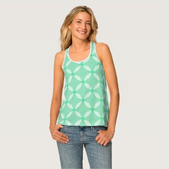 Fashion Circle Geometric Pattern Tank Top | Zazzle
