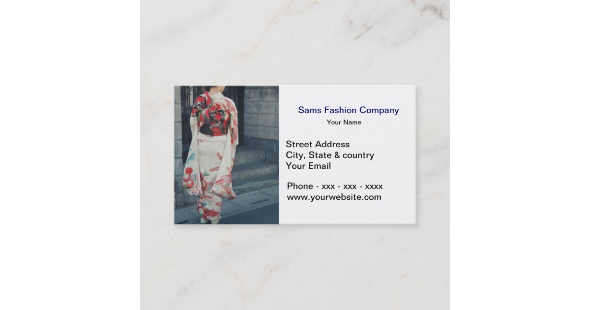 Fashion Clothing Business Card | Zazzle