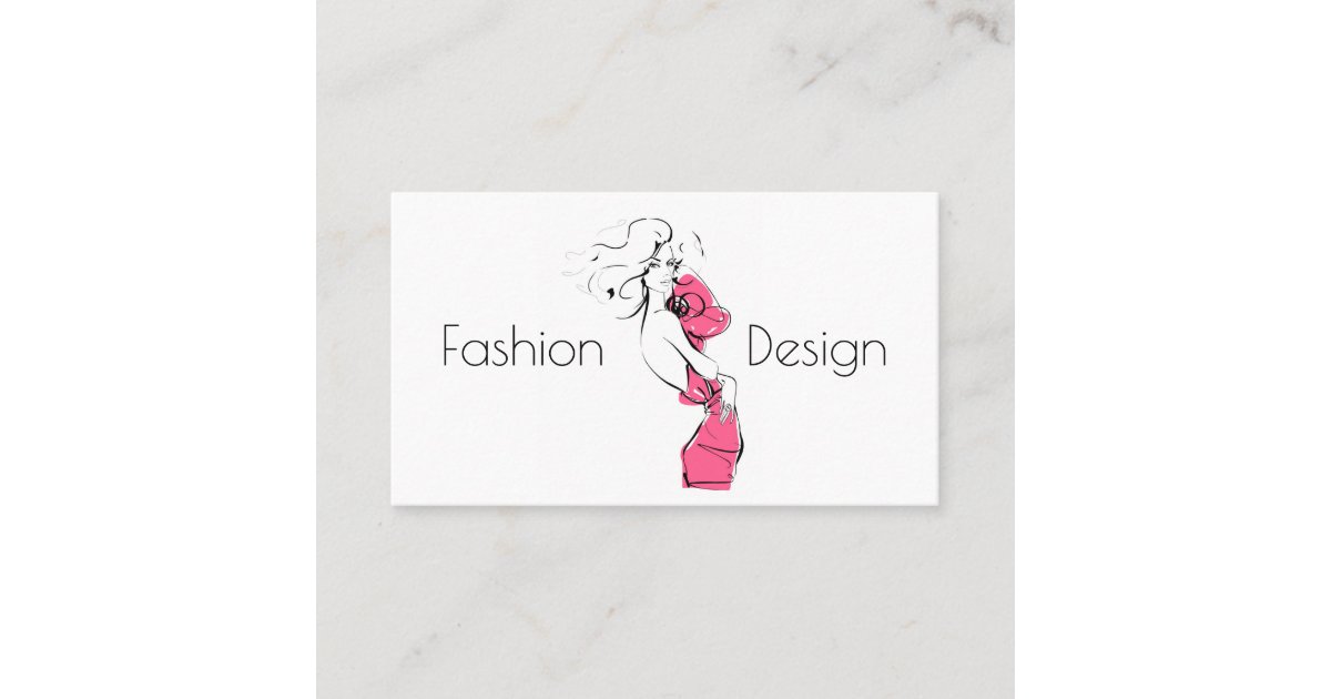 Fashion design business card | Zazzle
