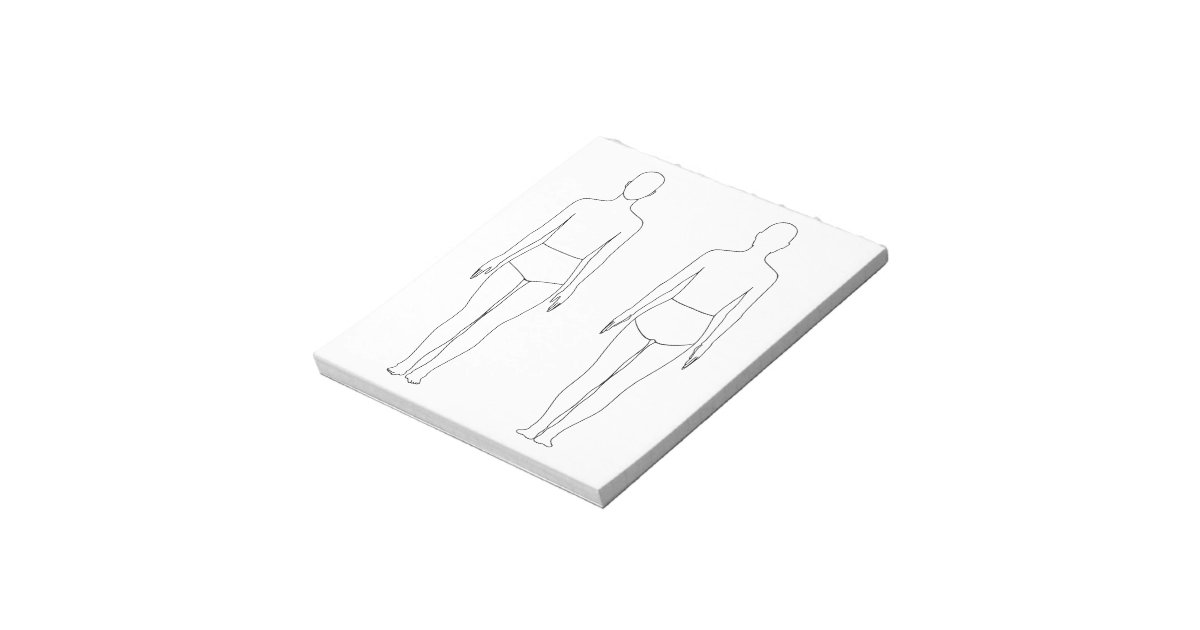 Fashion Design Figure Notepad | Zazzle