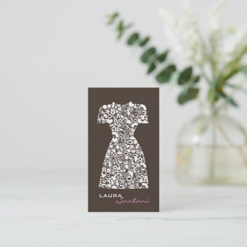 Fashion Designer Modern Fashionista Business Cards | Zazzle