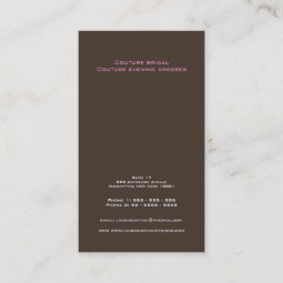 Fashion Designer Modern Fashionista Business Cards | Zazzle