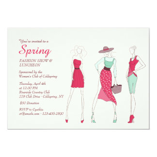 Fashion Show Invitations & Announcements | Zazzle