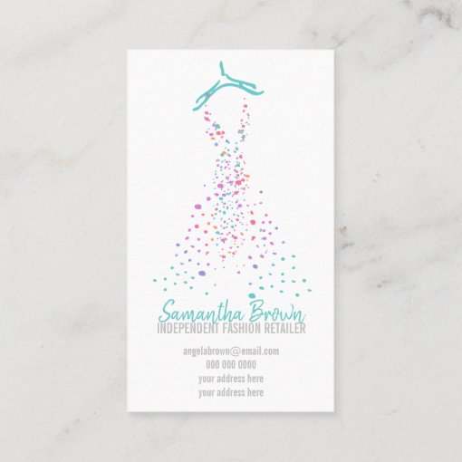 Fashion Dress Boutique Shop Retailer Blogger Business Card | Zazzle