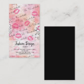 Fashion girly business card | Zazzle
