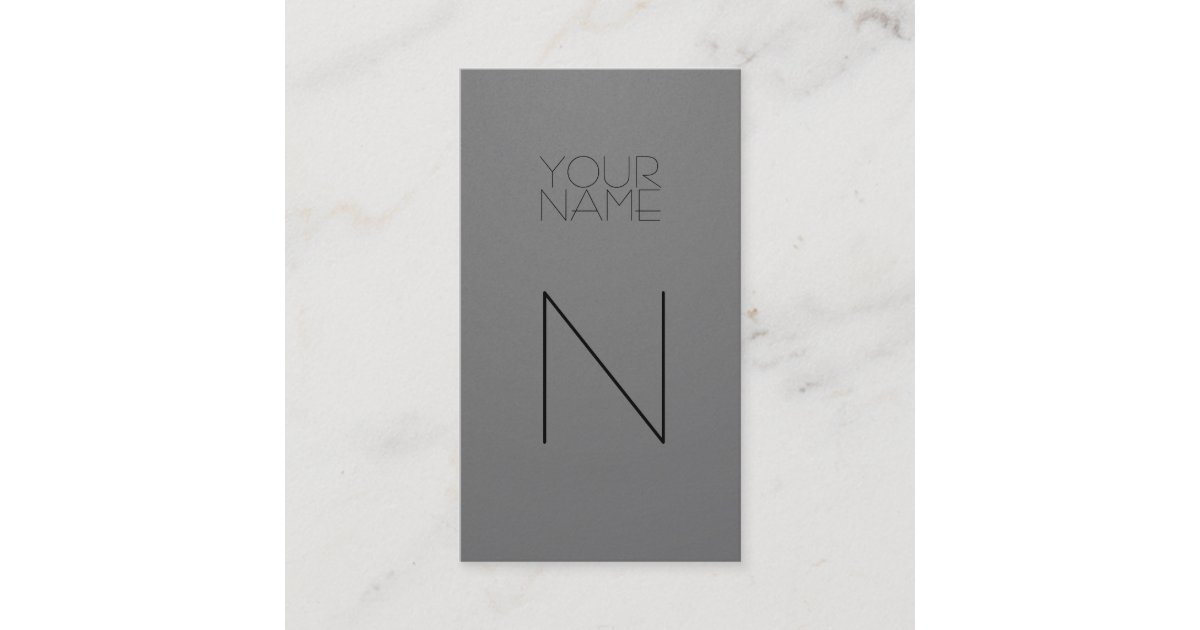 Fashion Gray Black Business Card | Zazzle